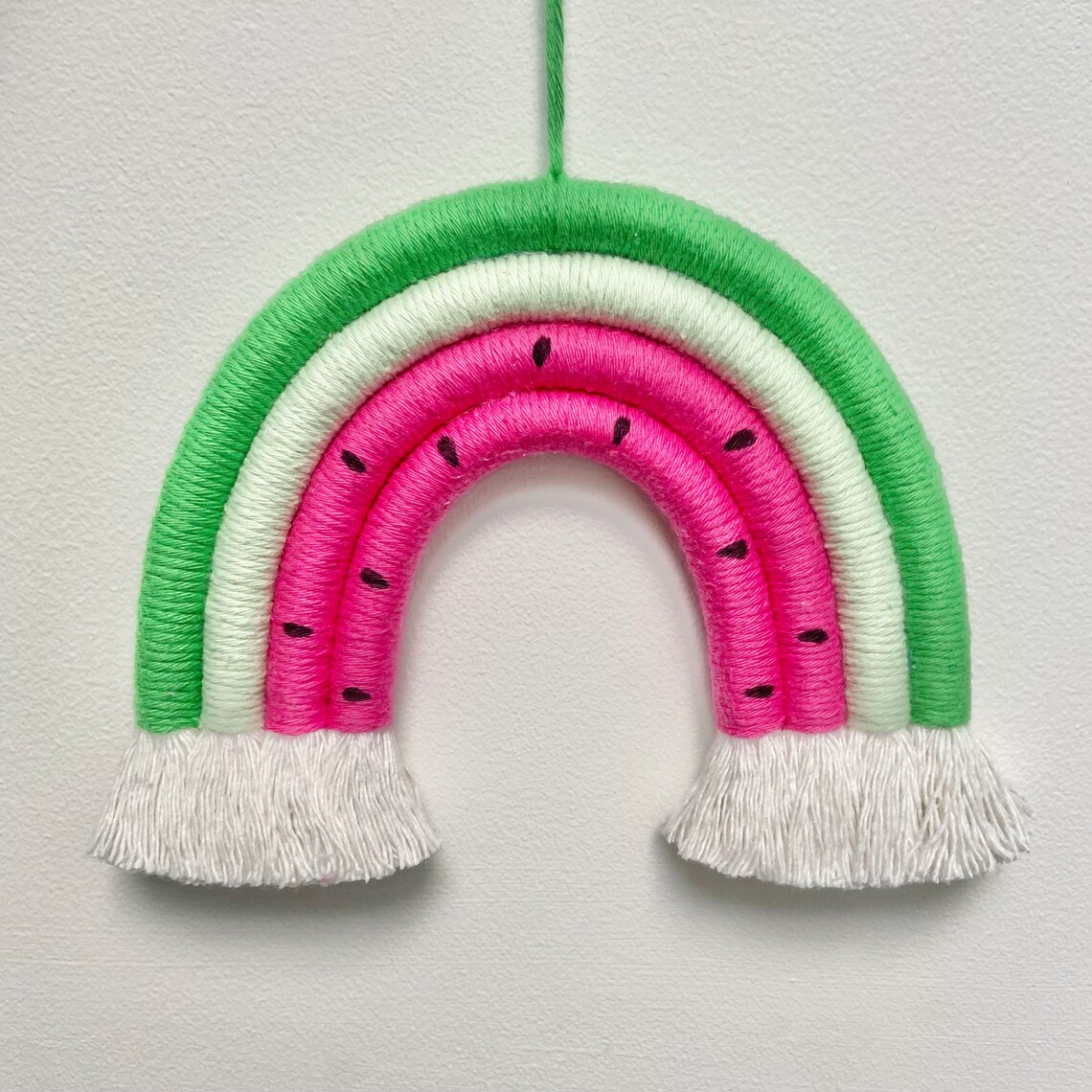Watermelon Decor / Macrame Watermelon Wall Hanging / Watermelon Hanging ...