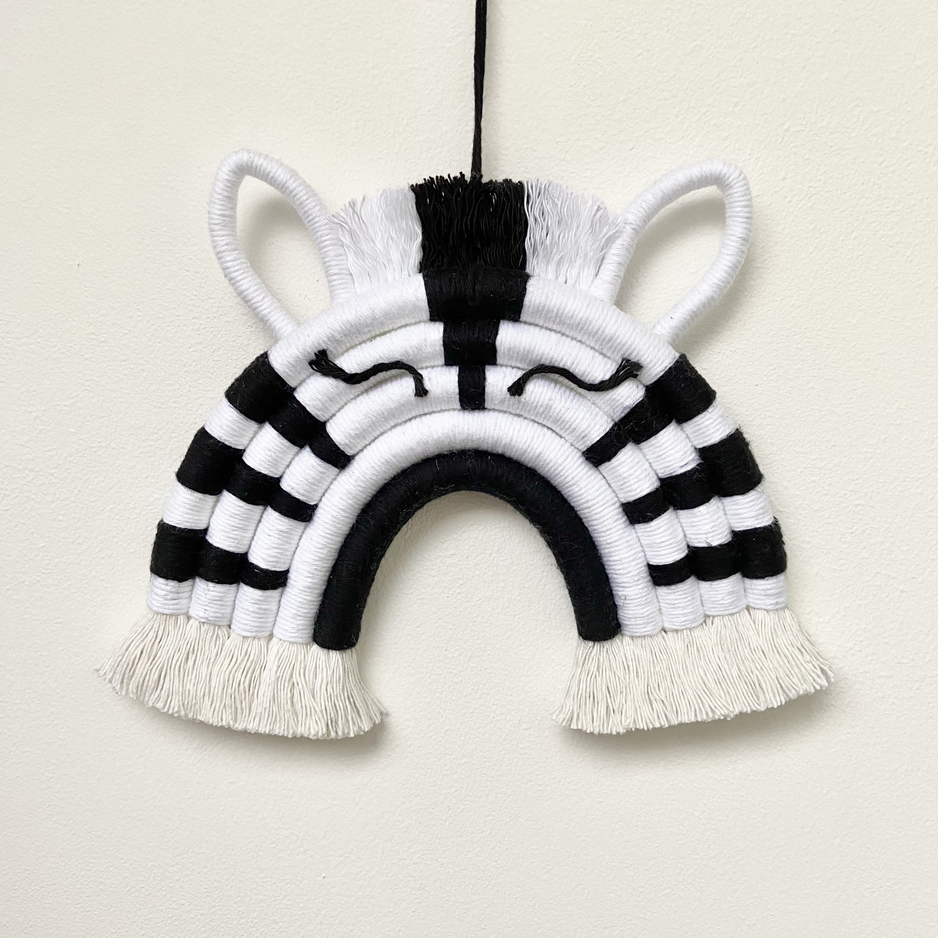 Zebra Macrame Wall Hanging / Zebra Nursery Decor / Animal - Etsy UK