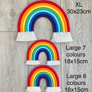 Rainbow Wall Hanging / Macrame Rainbow Wall Hanging / Nursery Wall ...