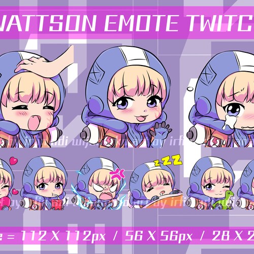 Wattson Cyberpunk Emotes apex Legends for Twitch Discord - Etsy