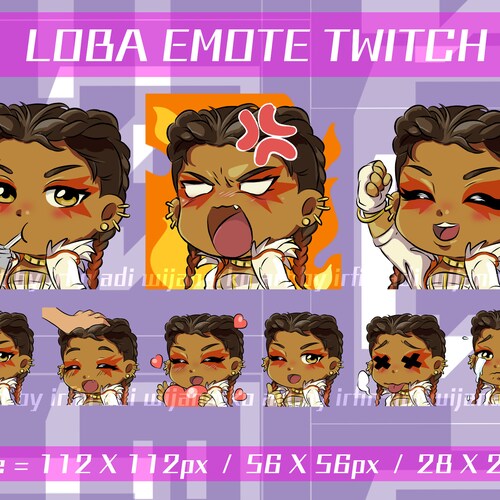 Loba Emotes apex Legends for Twitch Discord and Youtube - Etsy