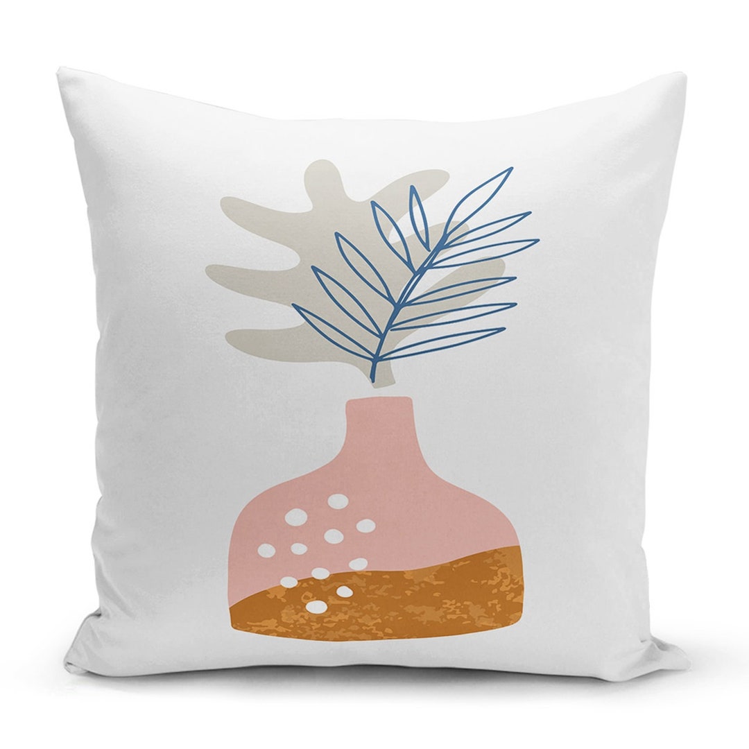 Pastel Onedraw Twig Pattern Cushion Cover, 4343 Cm Both Side Digital ...
