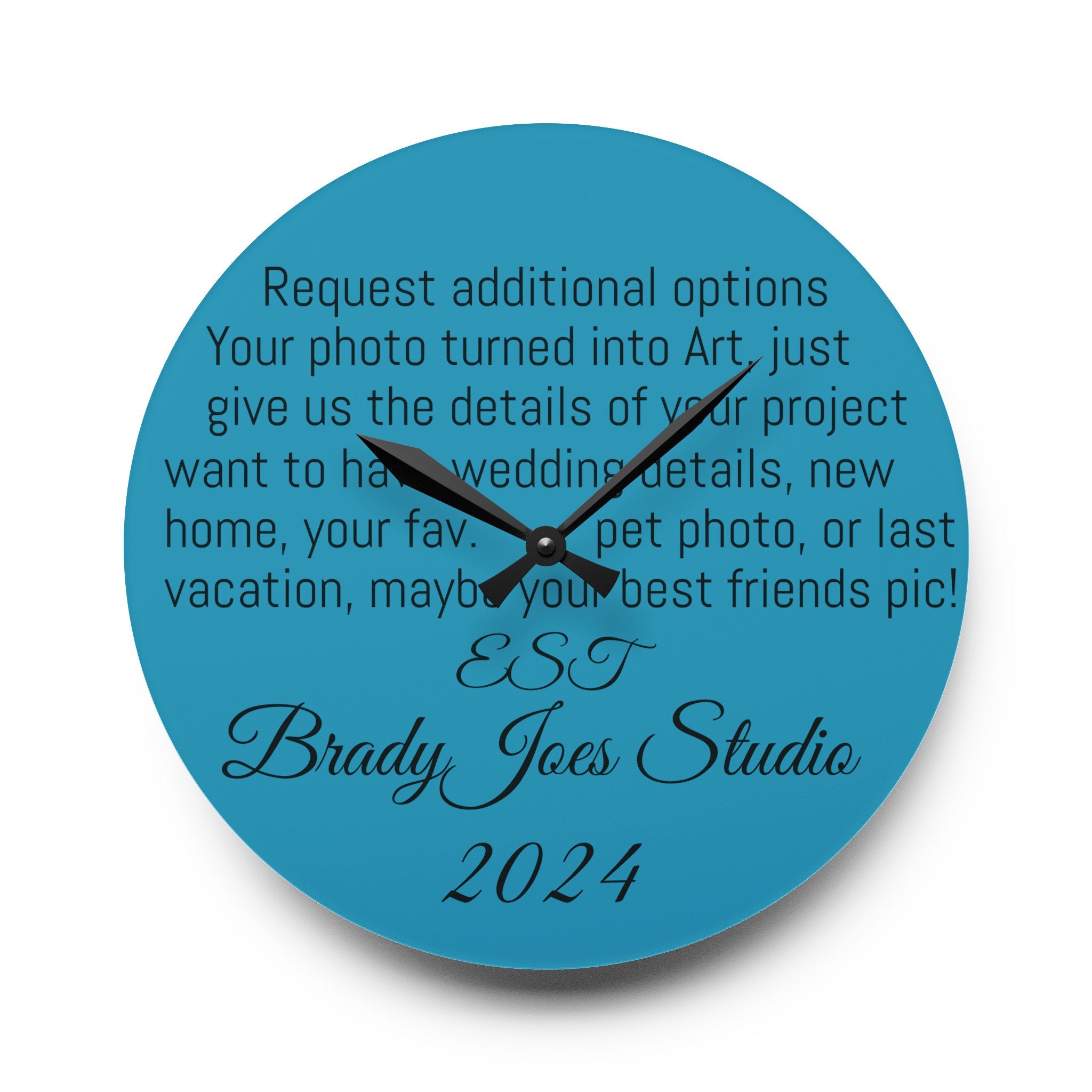 Personalized Clock, Custom Clock, Photo Clock - Etsy