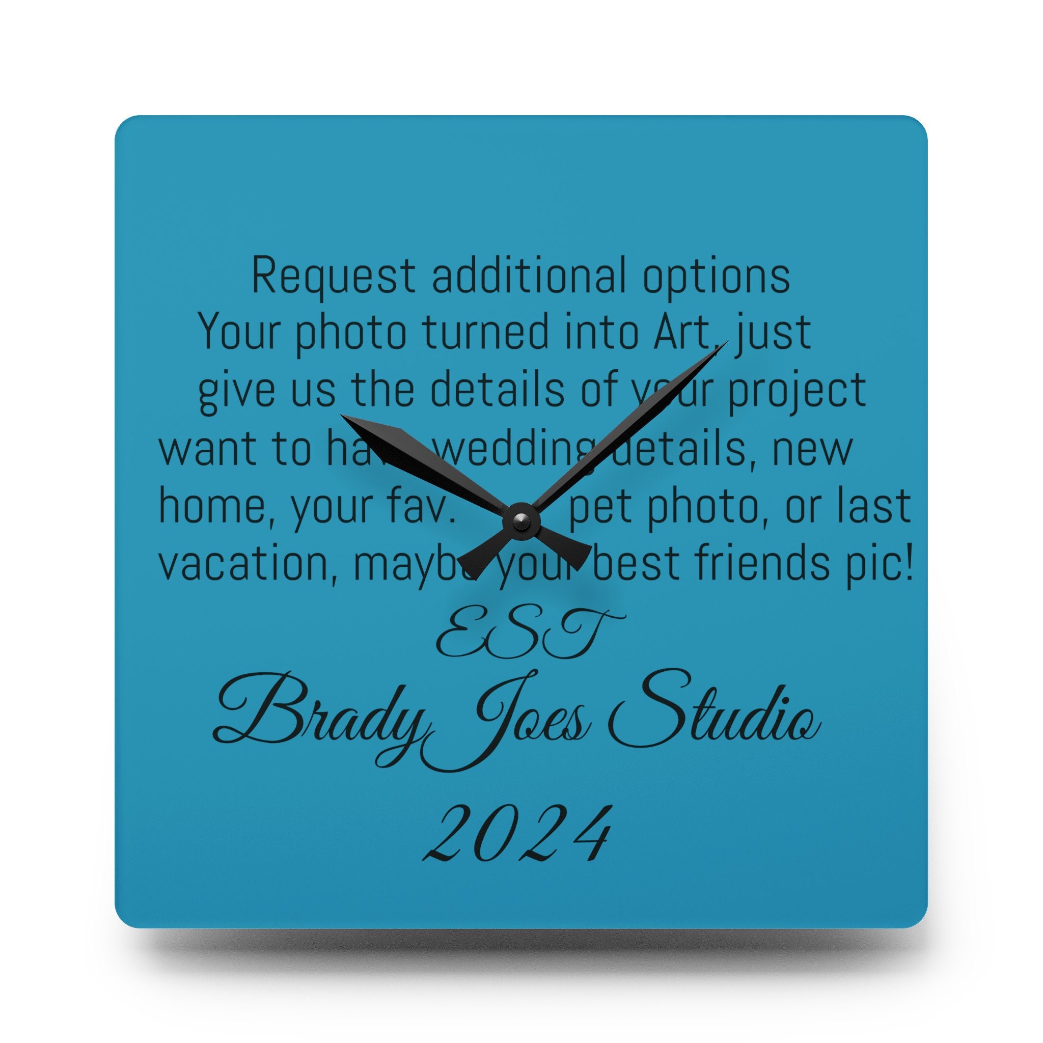 Personalized Clock, Custom Clock, Photo Clock - Etsy
