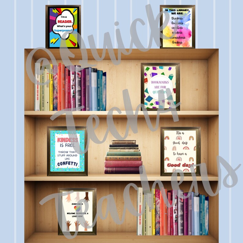 Library Posters Library Decor Positive Reading Decor - Etsy