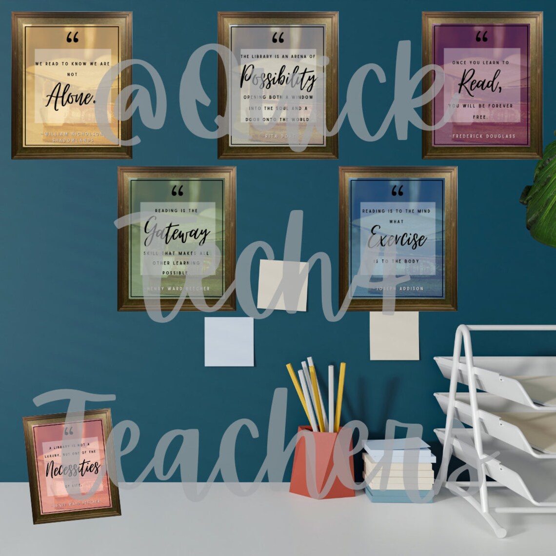 Reading Quotes Printables | Reading Quotes Posters | Library Decor ...