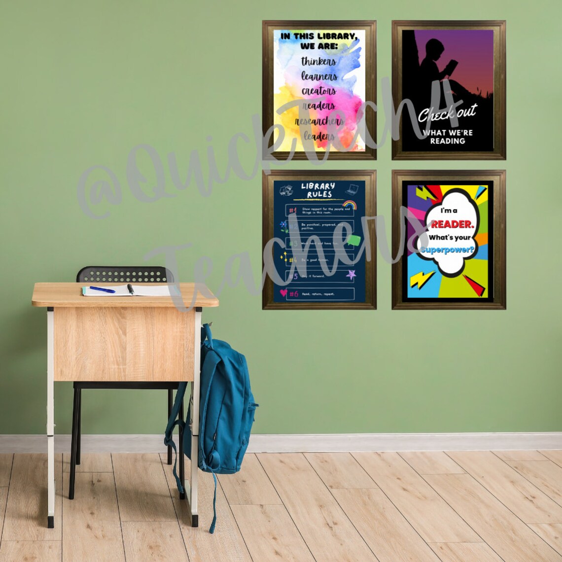 Library Posters | Library Decor | Positive Reading Decor - Etsy