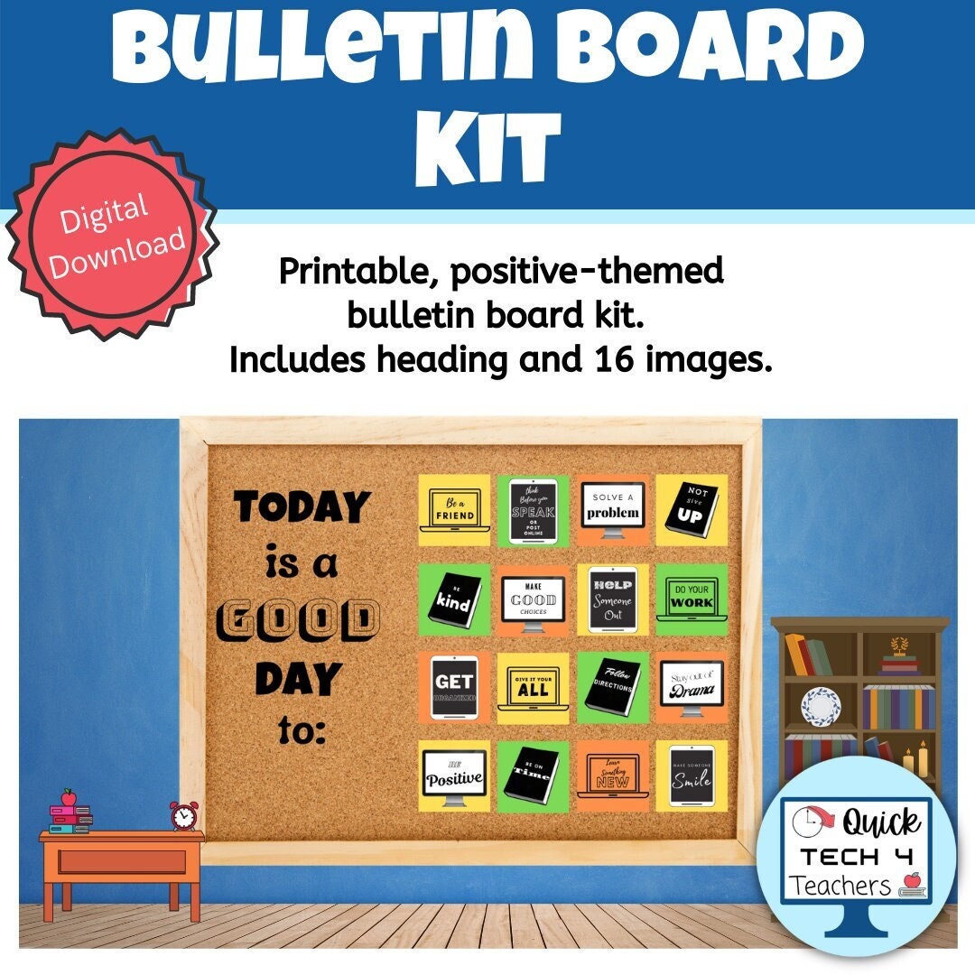 Bulletin Board Kit: Today is a Good Day To... - Etsy