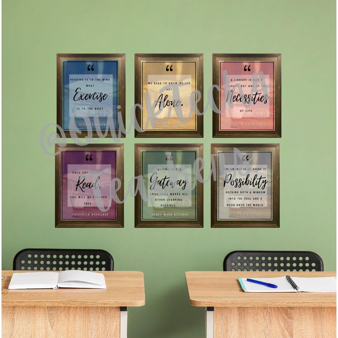 Reading Quotes Printables | Reading Quotes Posters | Library Decor ...