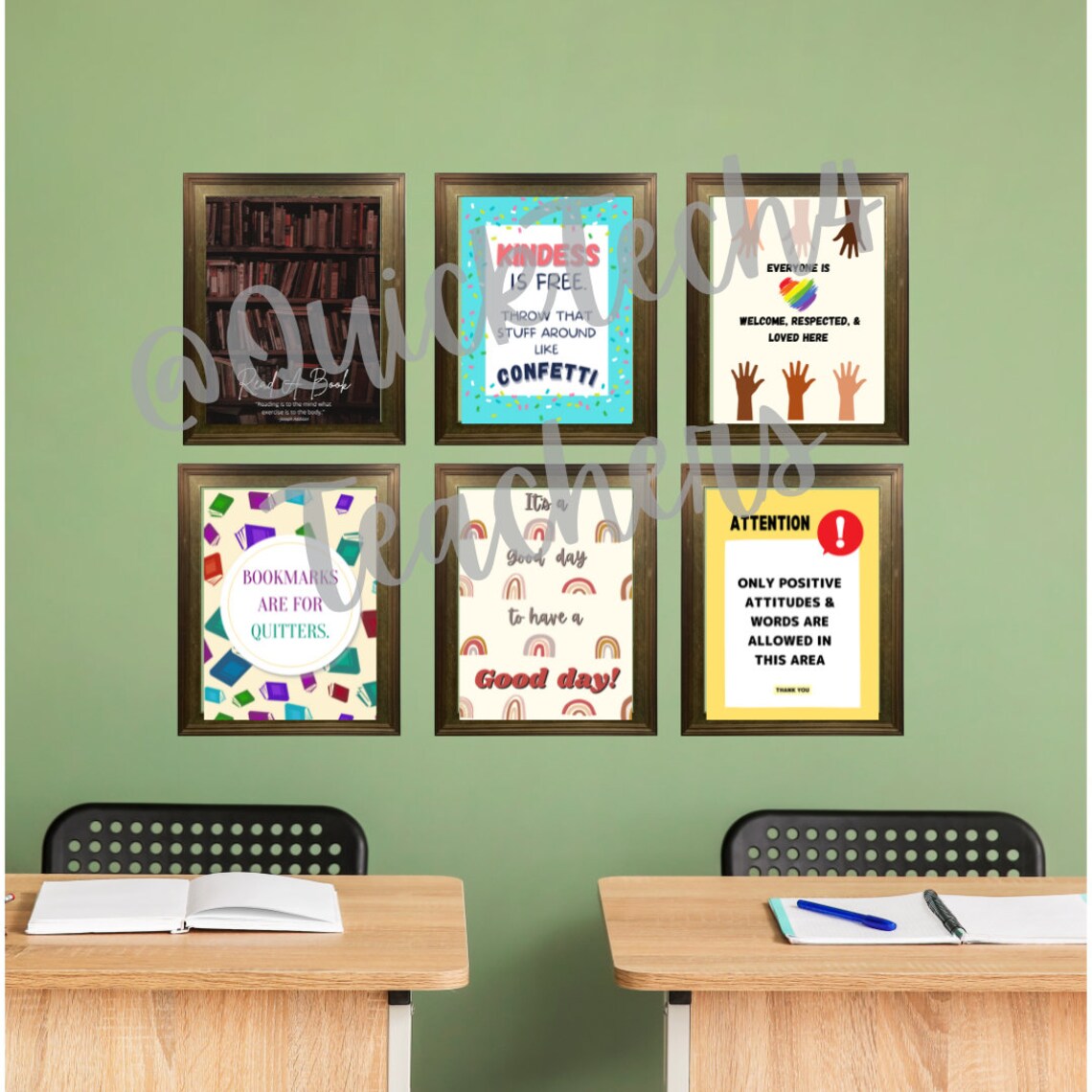 Library Posters Library Decor Positive Reading Decor - Etsy