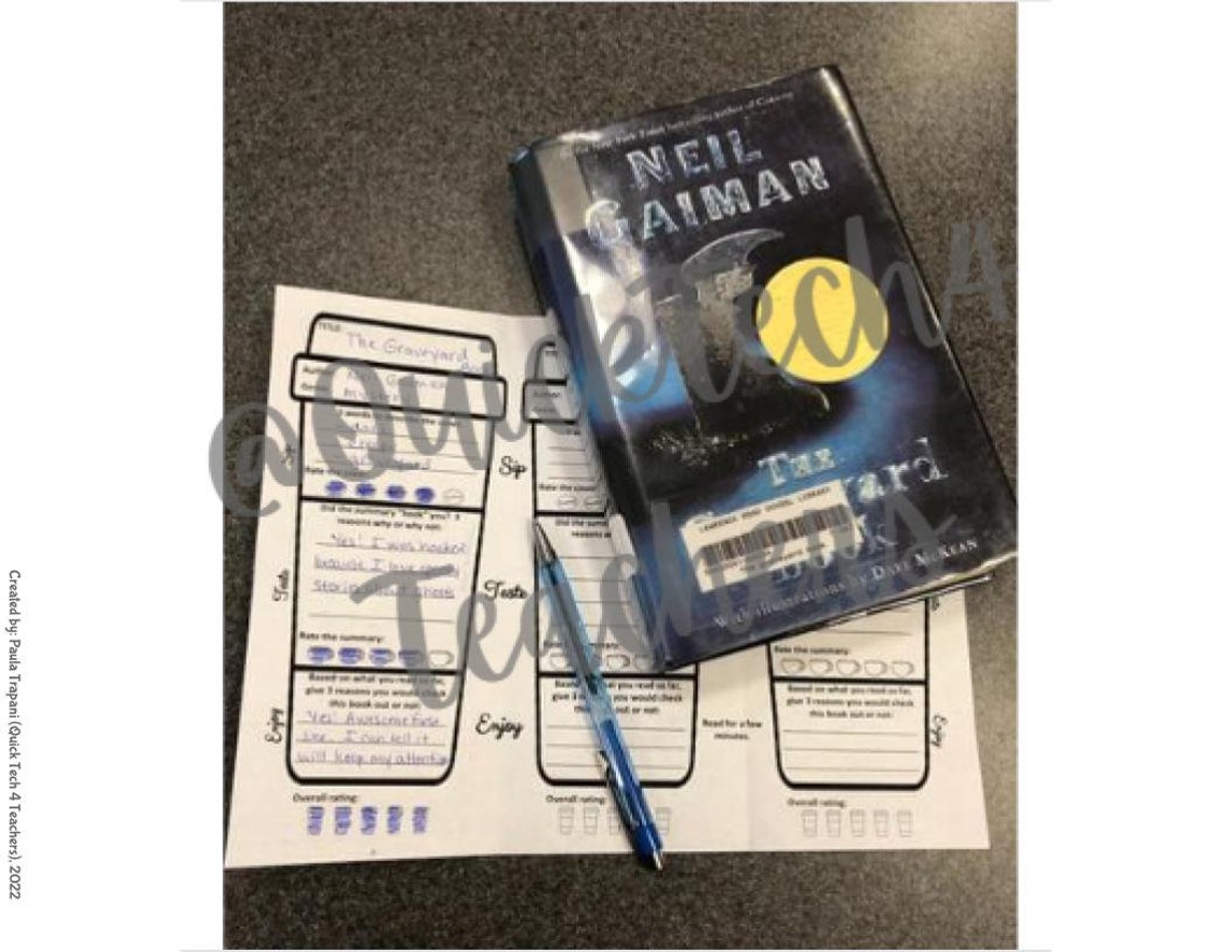 Starbooks Cafe Book Tasting Activity - Etsy