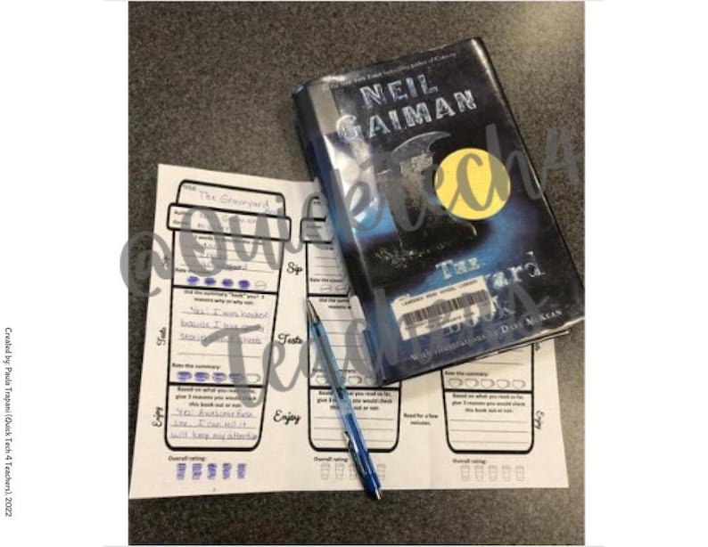 Starbooks Cafe Book Tasting Activity - Etsy