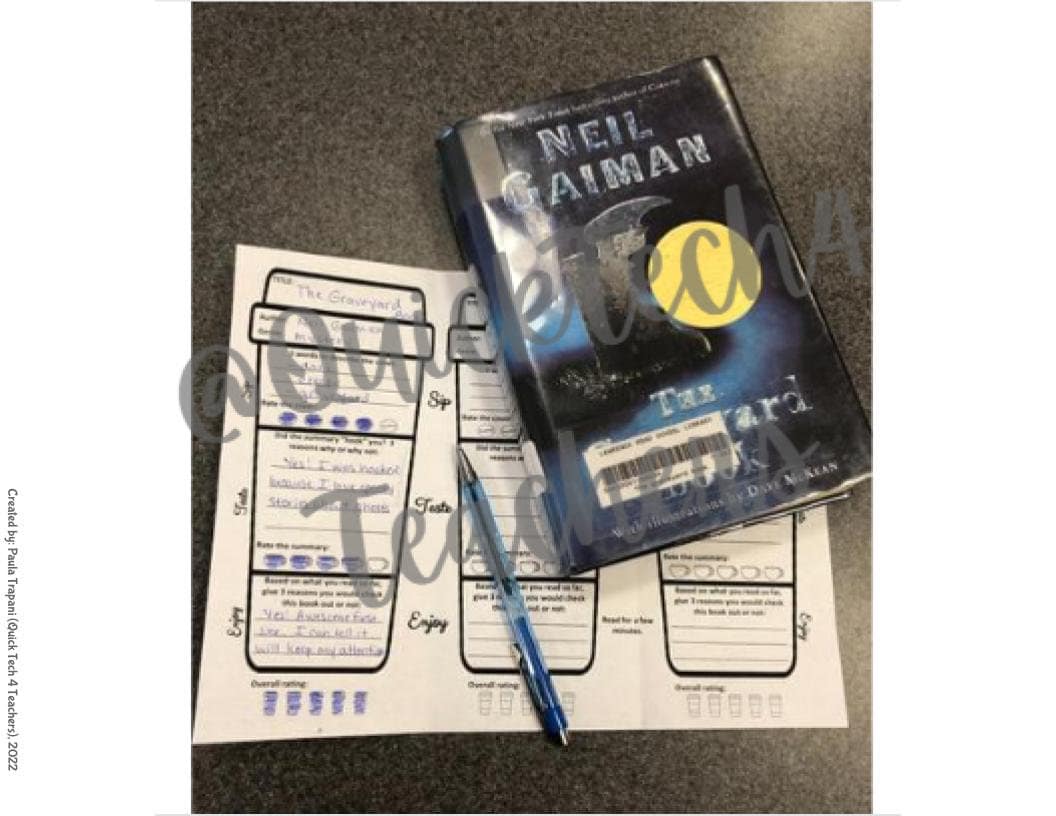 Starbooks Cafe Book Tasting Activity - Etsy