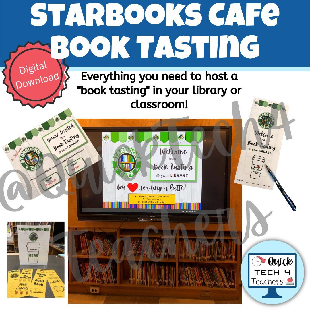 Starbooks Cafe Book Tasting Activity - Etsy