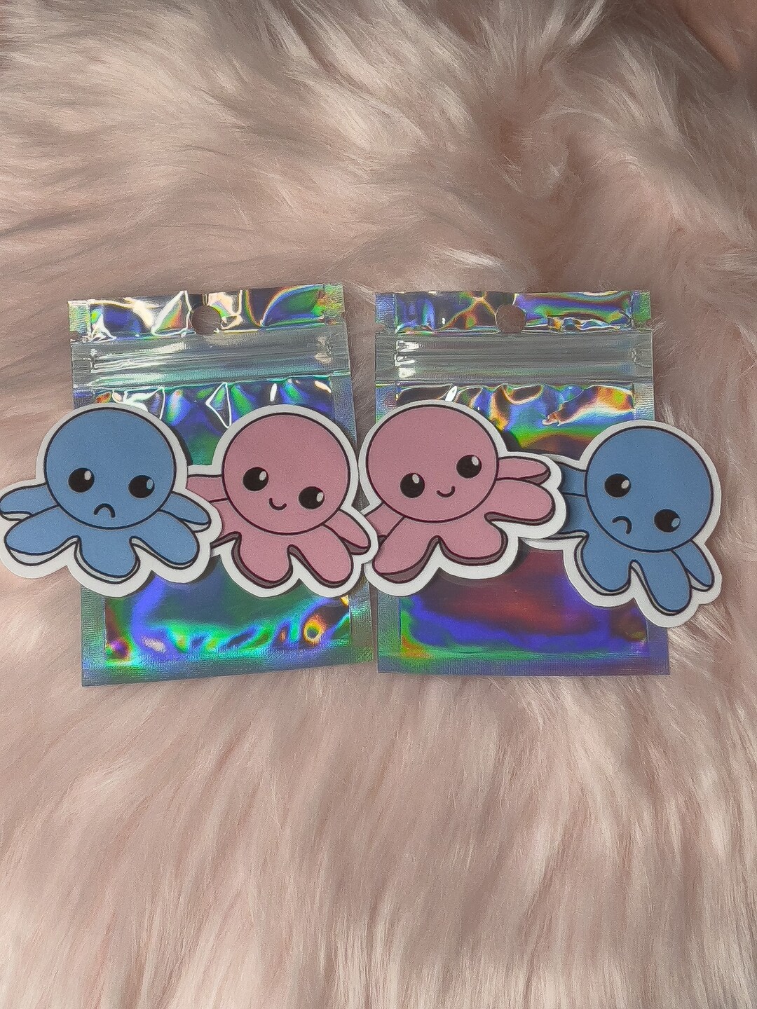 Mood Octopus Stickers | Die Cut Stickers | 2x2 Stickers | Hand Drawn ...