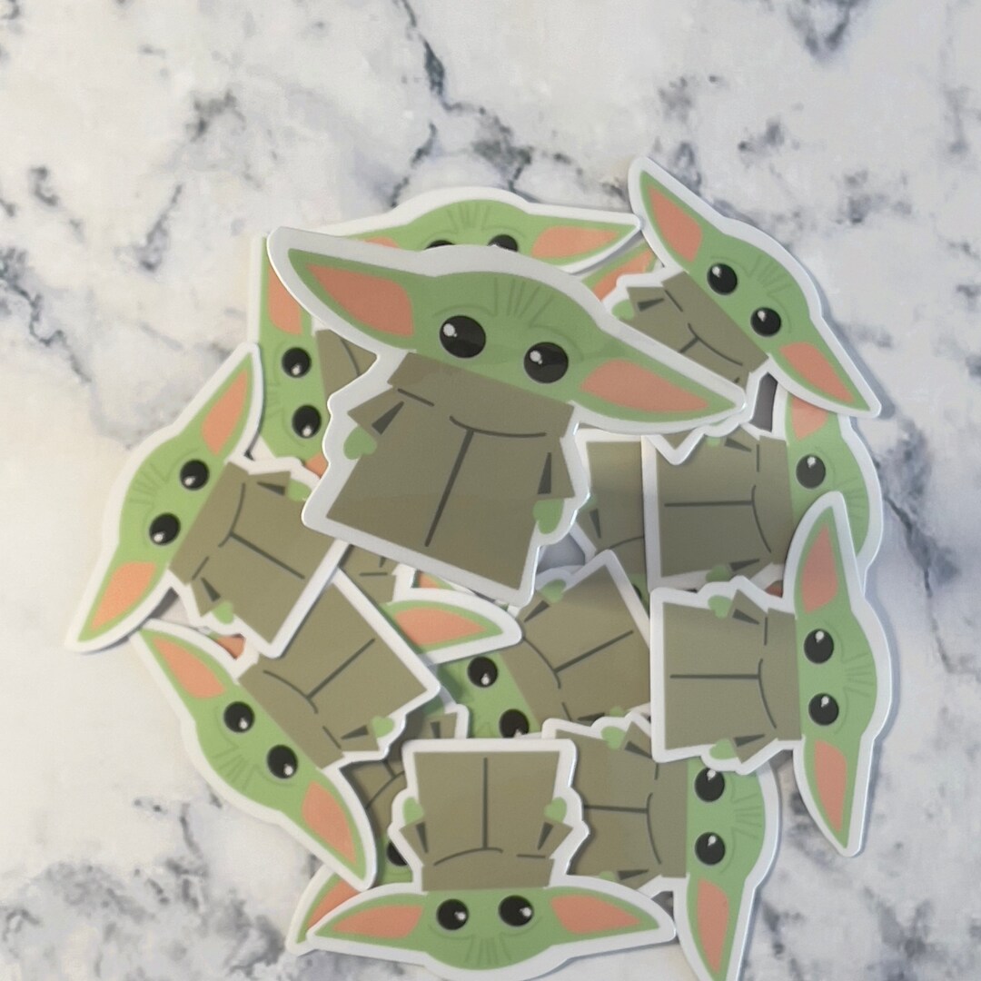Baby Yoda Stickers Die Cut Stickers Waterproof Stickers - Etsy