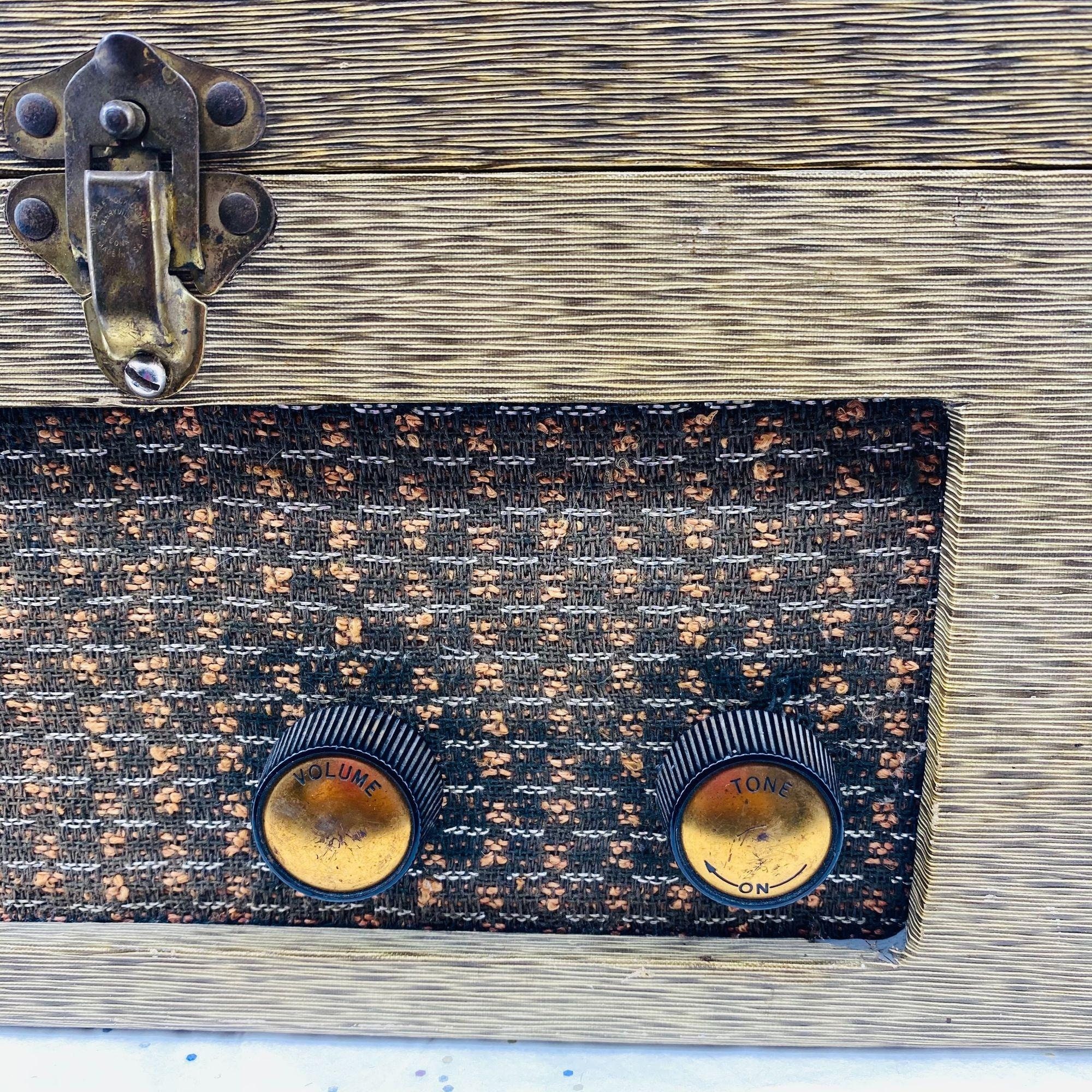 WEBCOR LARK Vintage Record Player Box Suitcase Velvet Spin - Etsy