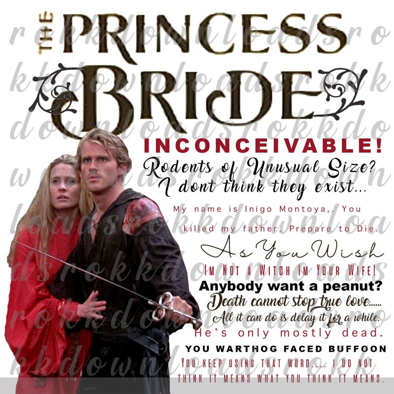 Princess Bride Movie - Etsy
