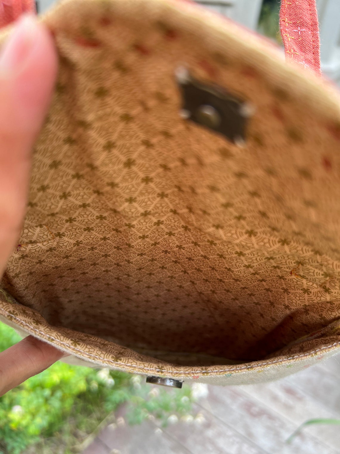 Handmade Quilted Bag in Japanese Patchwork Style Cotton/ Crossbody Bag/ Adorable Pup/ Adjustable ...