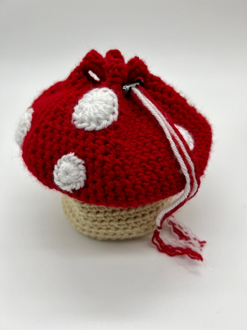 Crochet Mushroom Bag With Spring Stop Fastener - Etsy