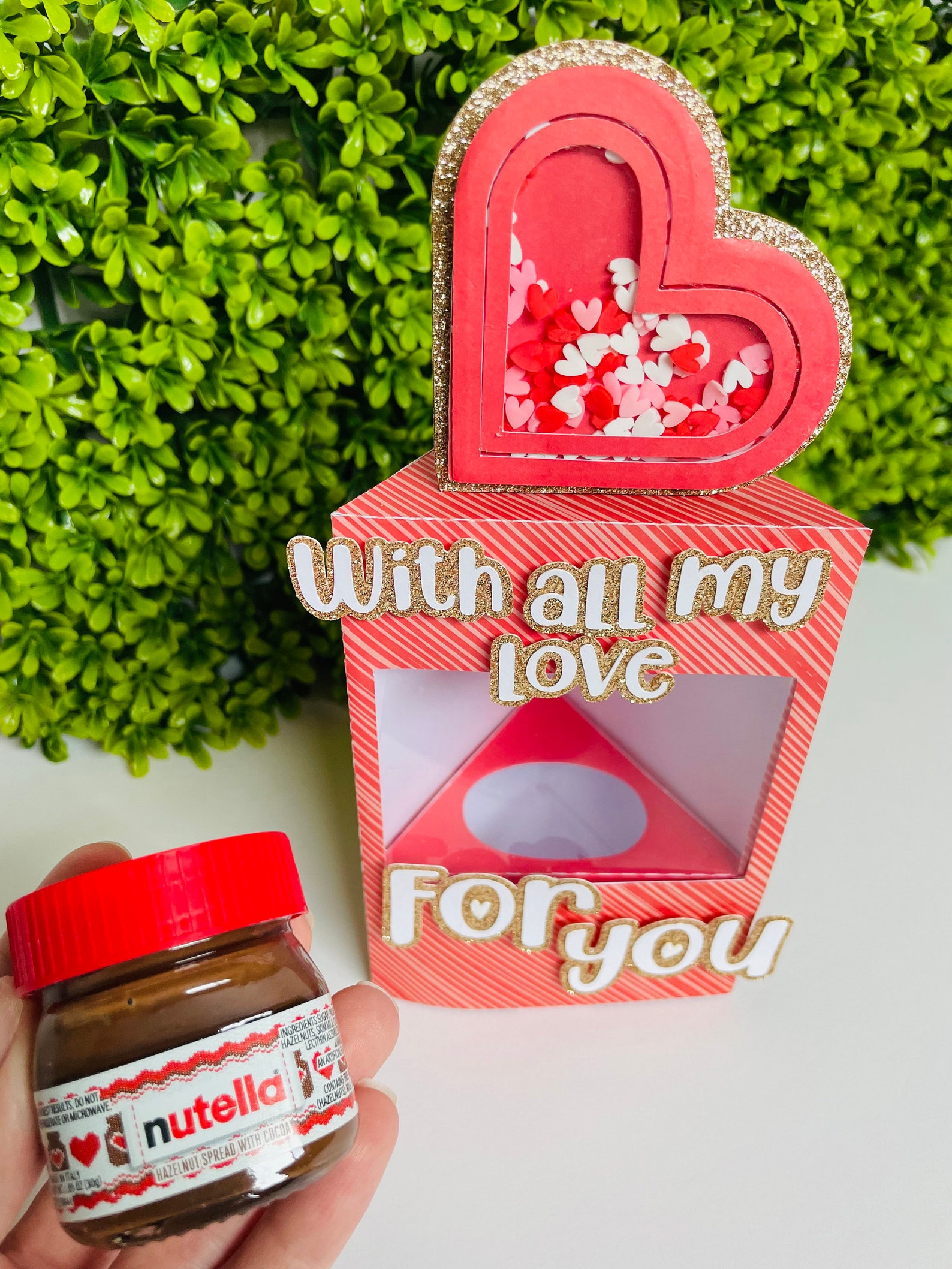 Mini Nutella Box Template, Mini Nutella Box Cut File, Mini Nutella for ...