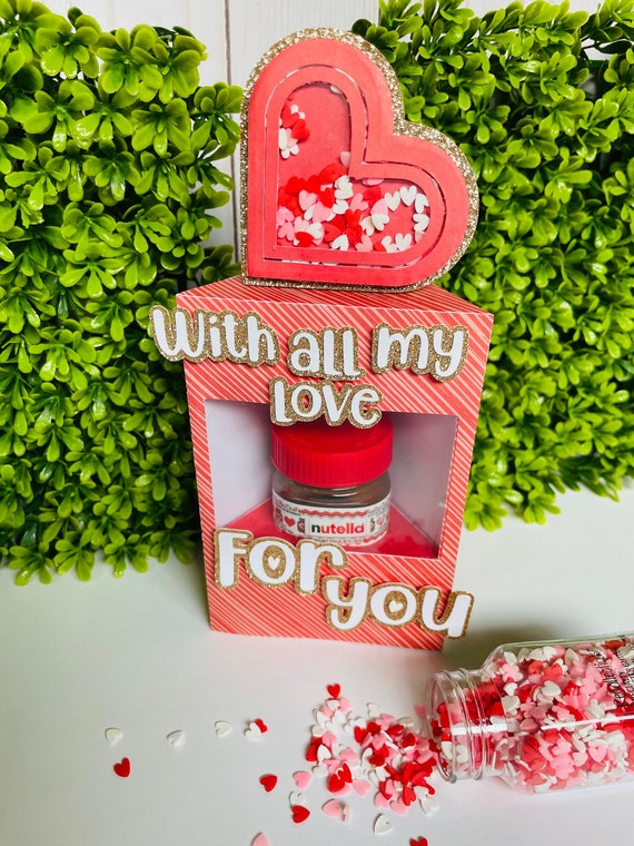 Mini Nutella Box Template Mini Nutella Box Cut File Mini | Etsy
