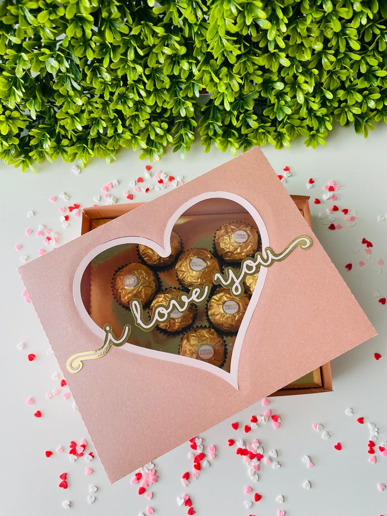 Ferrero Box Template,chocolate Box Cut File, Ferrero Valentine's Gift ...