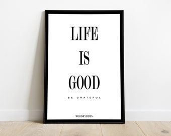 Life is Good Poster - Etsy