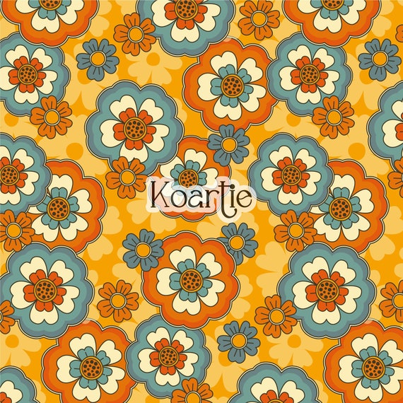 60s Flower Pattern