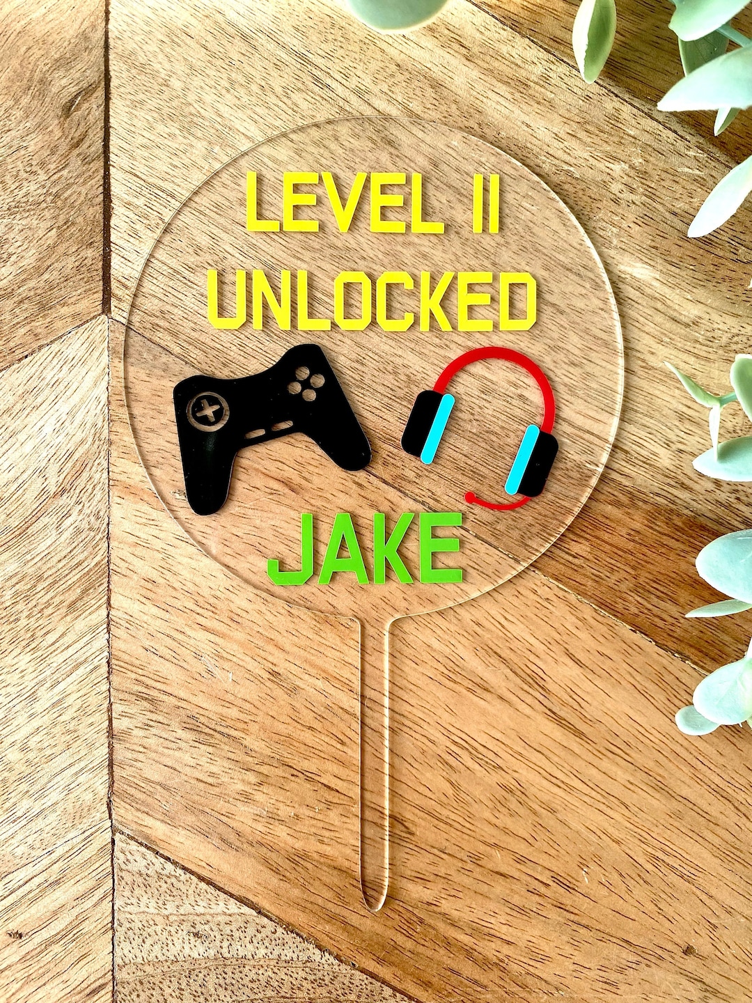 Gaming Cake Topper // Gamer Birthday, Game Cake Decoration, Gaming ...