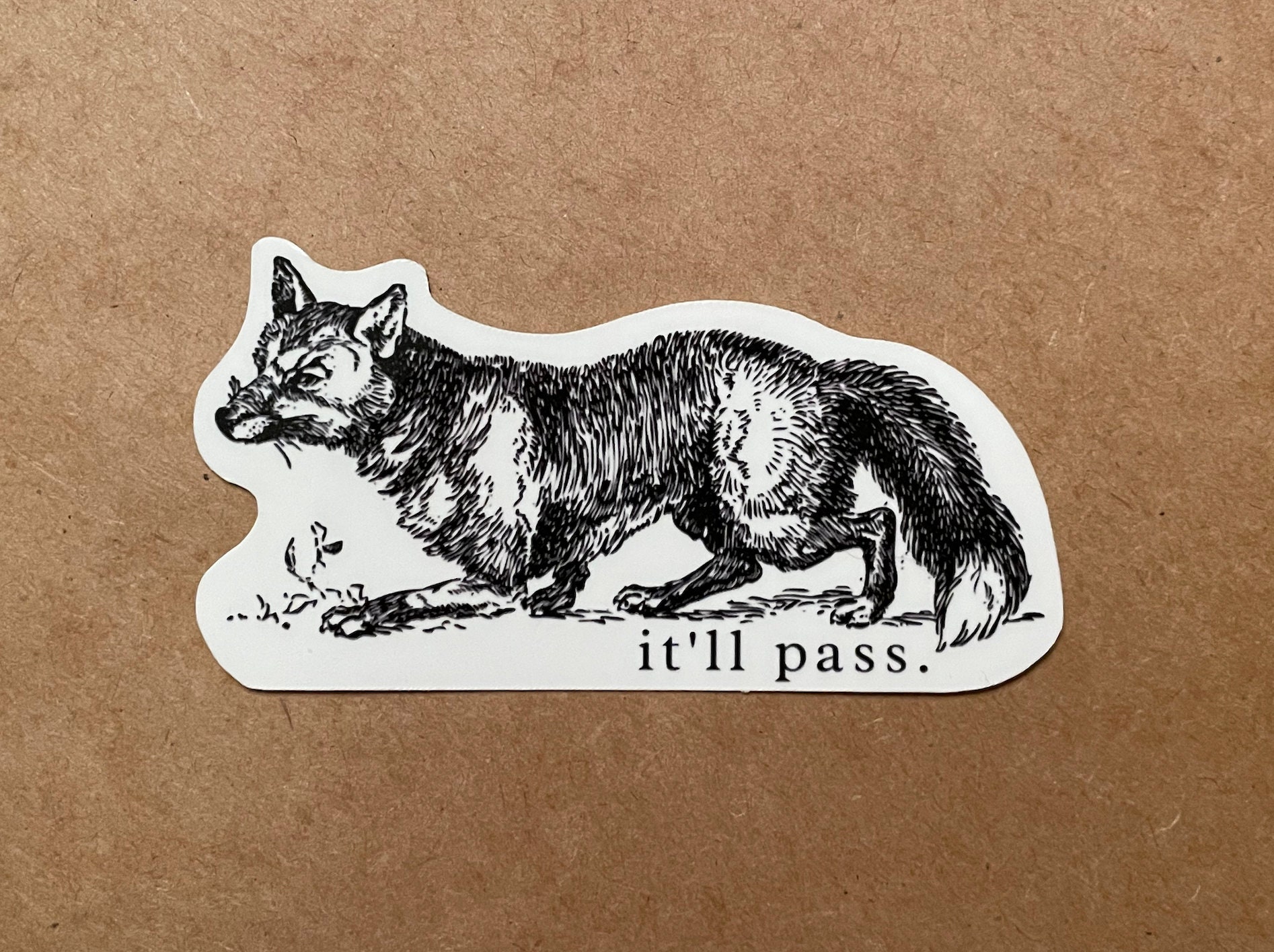 It'll Pass Fox Fleabag Inspired Sticker | Etsy