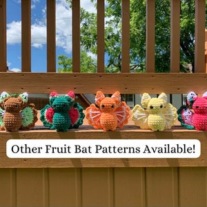 Kiwi Fruit Bat Crochet Pattern - Etsy