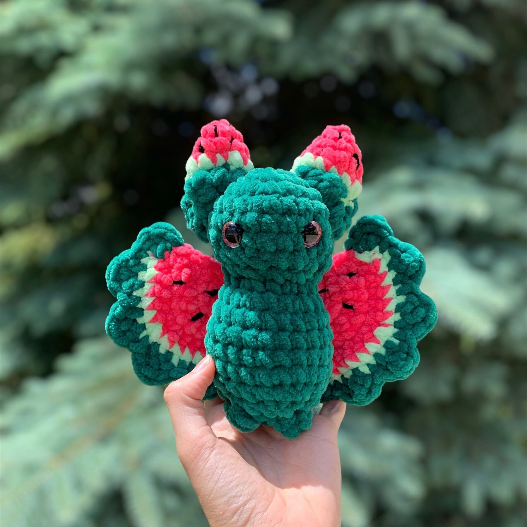 Watermelon Fruit Bat Crochet Pattern - Etsy