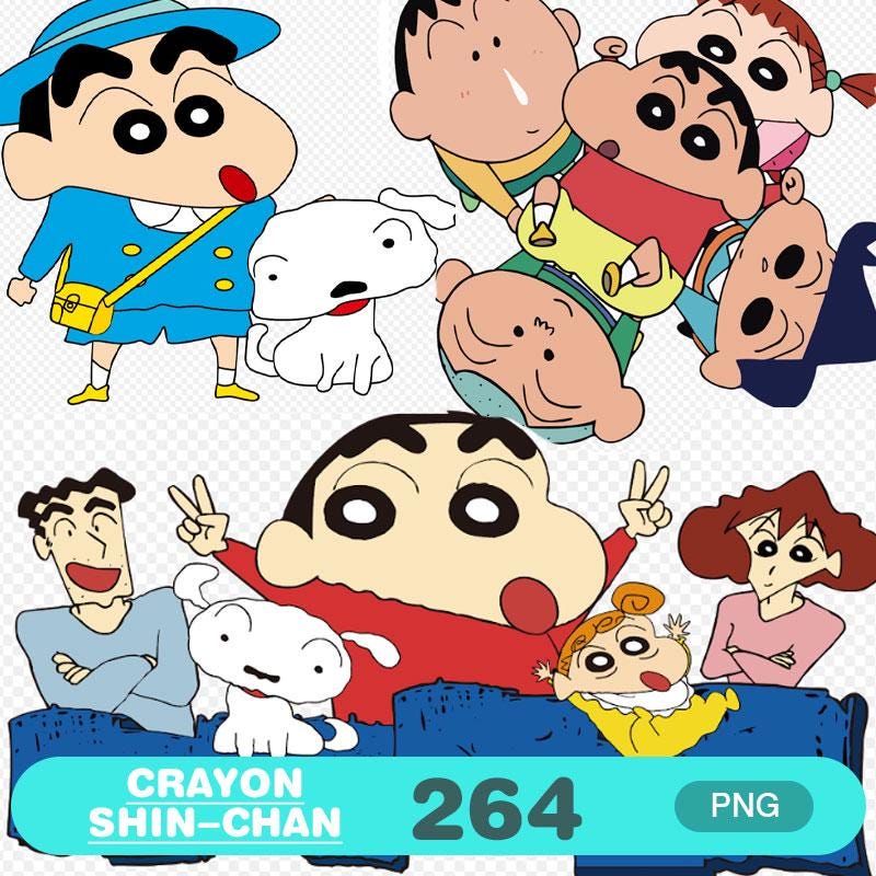 Crayon Shin-chan Png Download 260, Character Collection Clipart ...