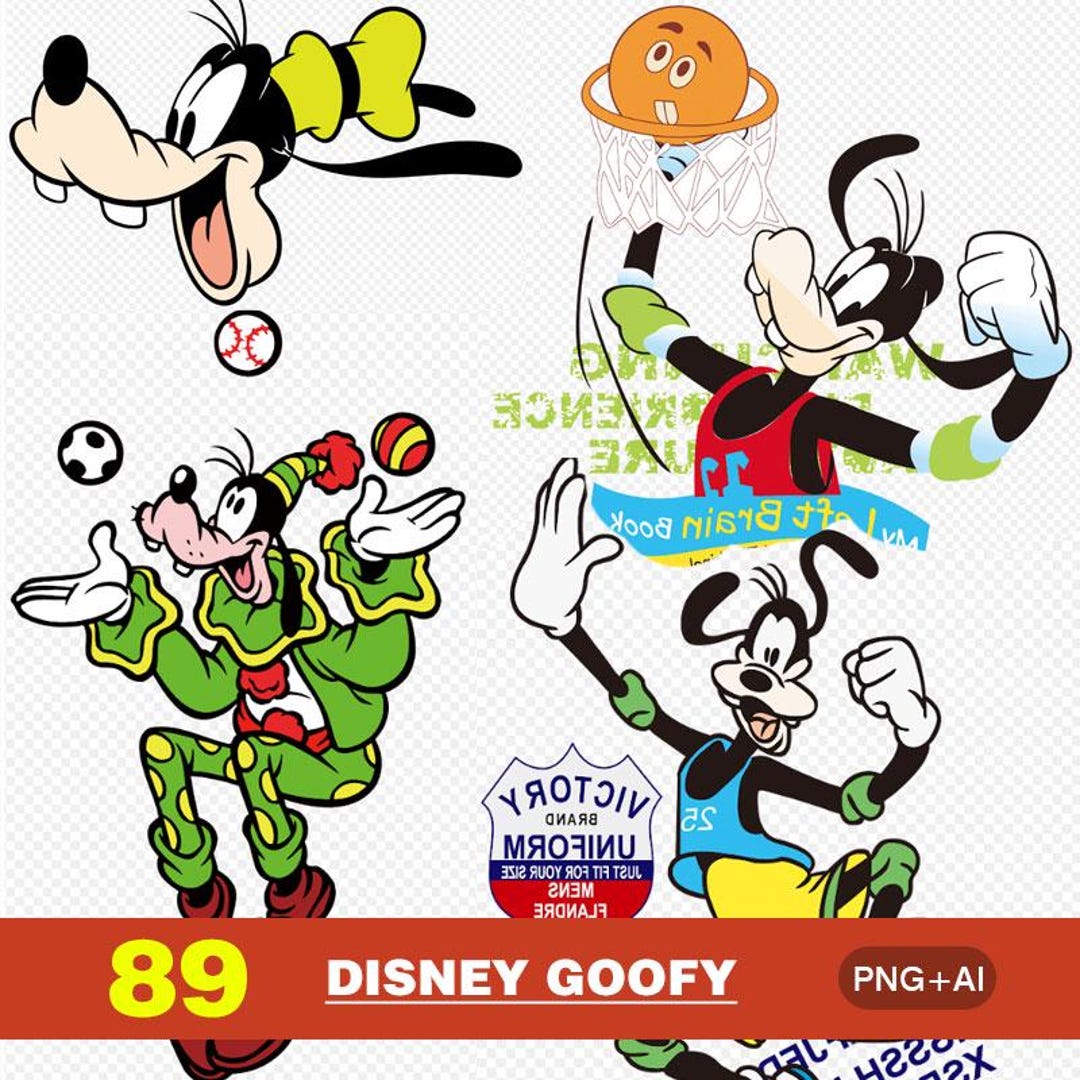 Goofy Png File 80, Vector Clipart Printable, Transparent Background ...