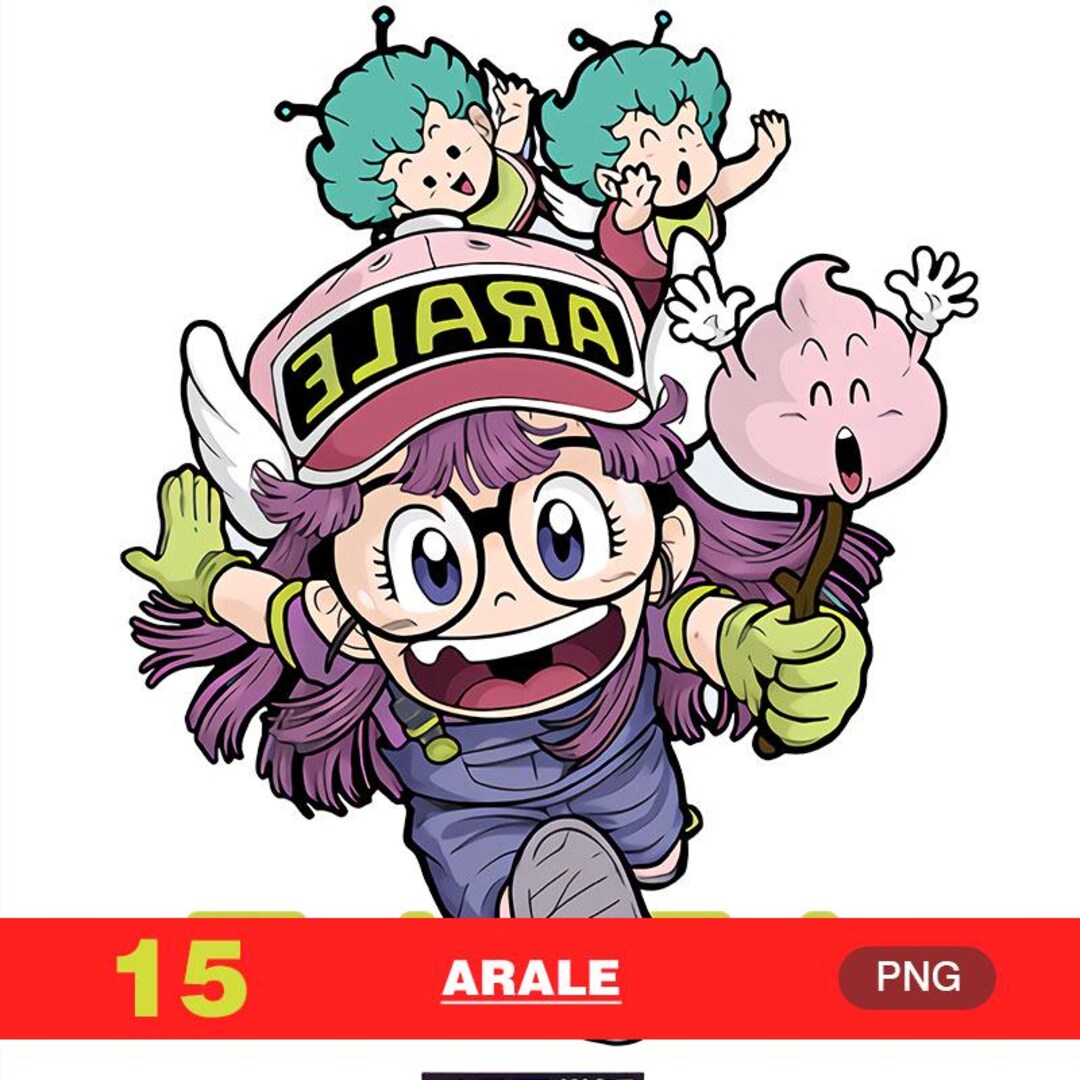 Arale Png, Anime Character Clipart, Digital Instant - Etsy