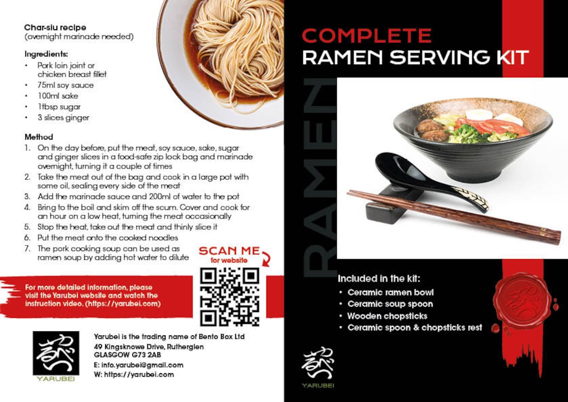 Complete Ramen Noodles Kit - Etsy UK