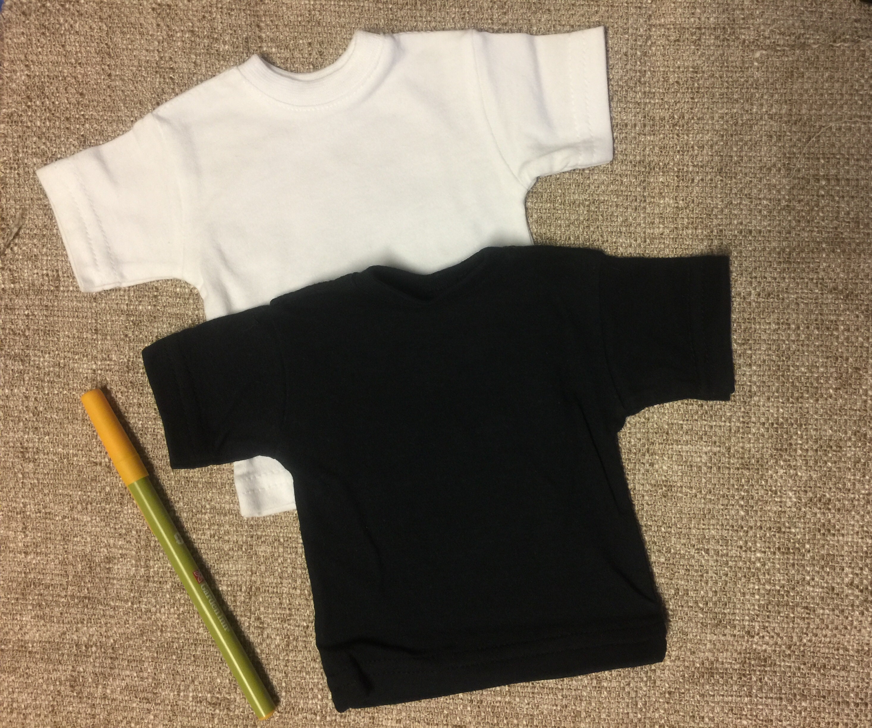 Tee Shirt, Mini T-shirt for 12-14 Doll or Stuffed Animal, Doll Clothes ...