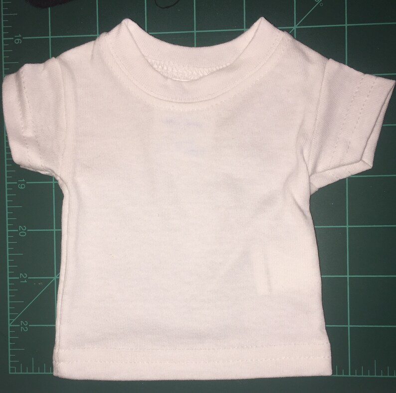 Tee Shirt, Mini T-shirt for 12-14 Doll or Stuffed Animal, Doll Clothes ...