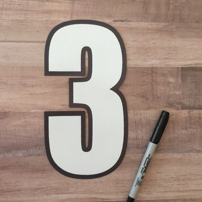Sew on Numbers - Etsy