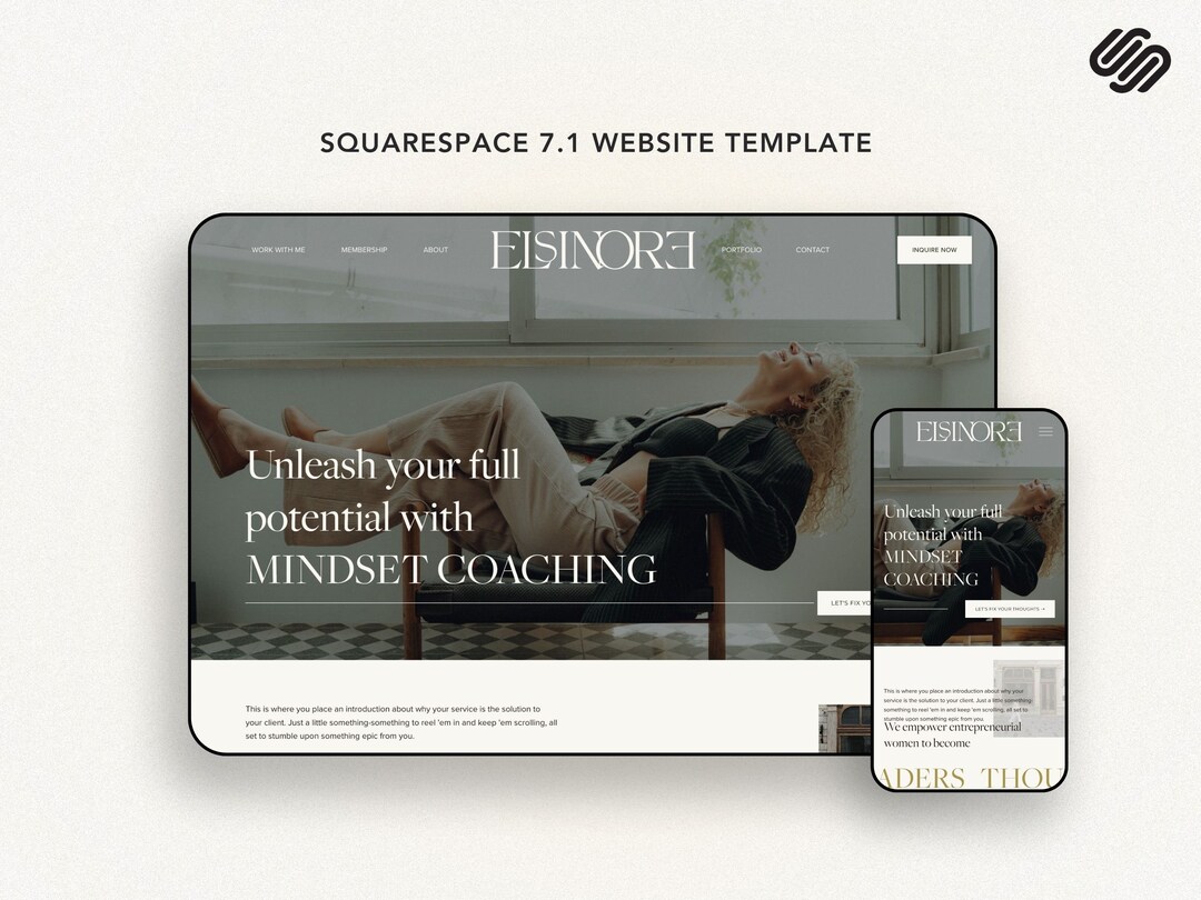 Elsinore Squarespace 7.1 Website Template: High-end Editorial Design - Etsy