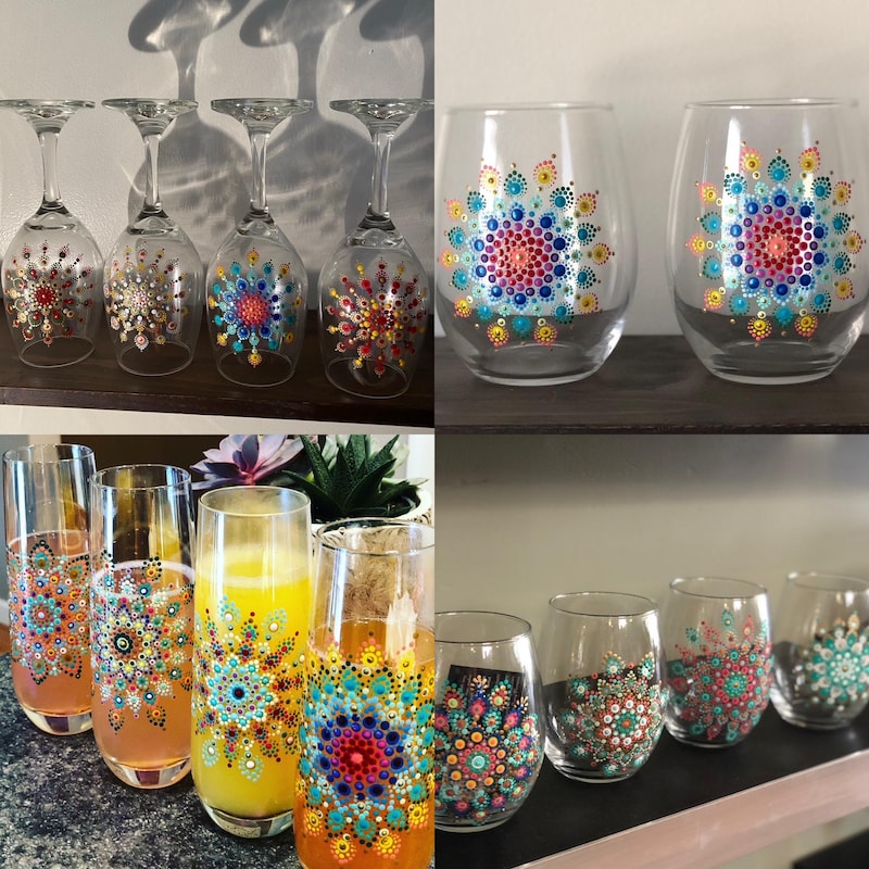 Hand Paint Glasses - Etsy