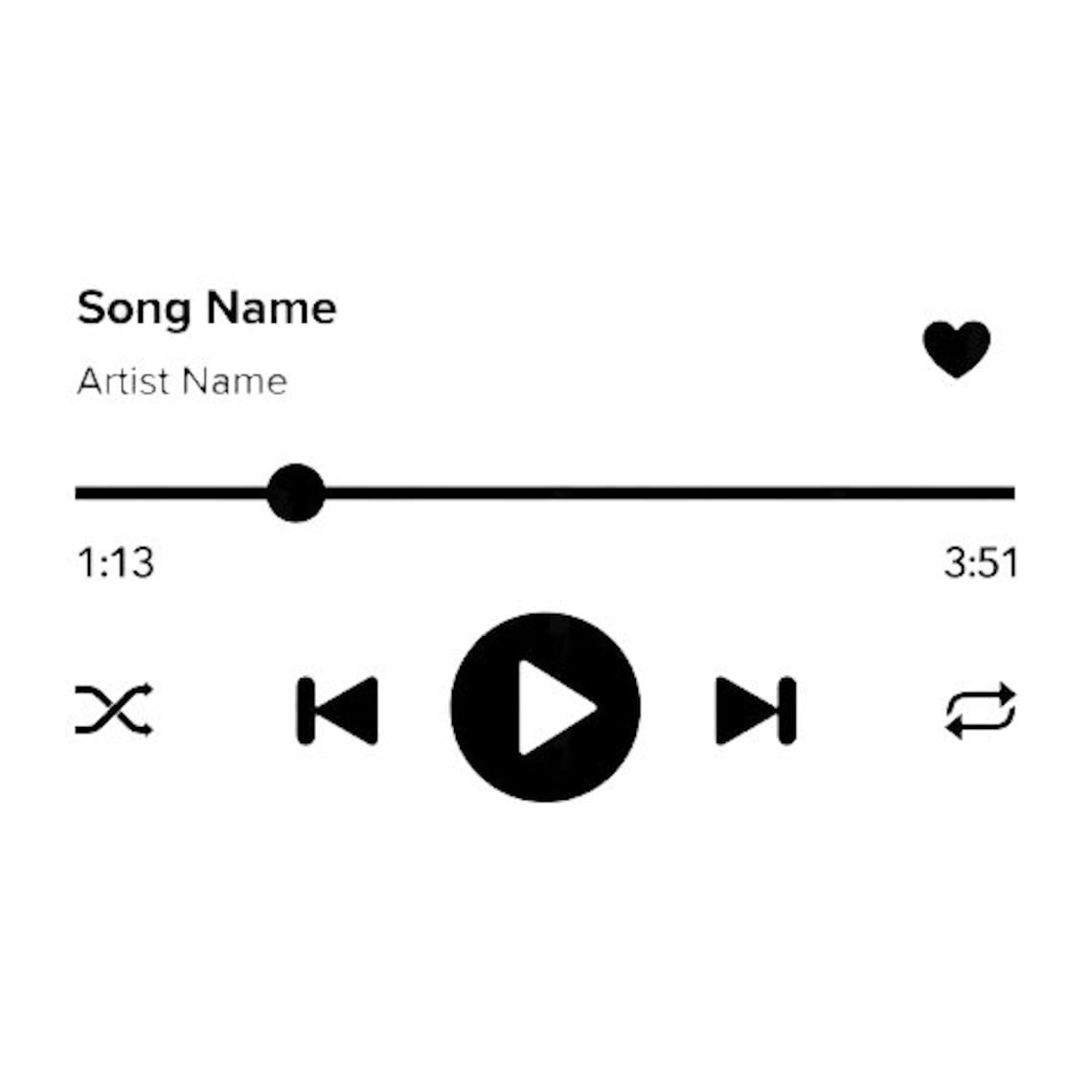 Audio Control Buttons SVG, Music Player SVG File - Etsy