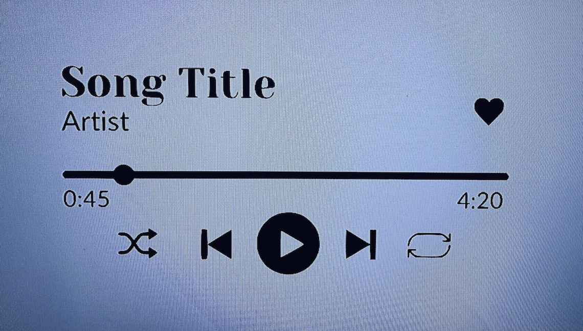 Audio Control Buttons SVG, Music Player SVG File - Etsy