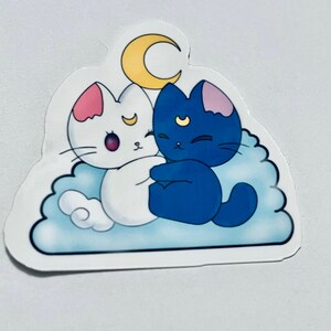 Sailor Moon Cat Stickers Luna & Artemis Cat Stickers Luna Artemis Diana ...