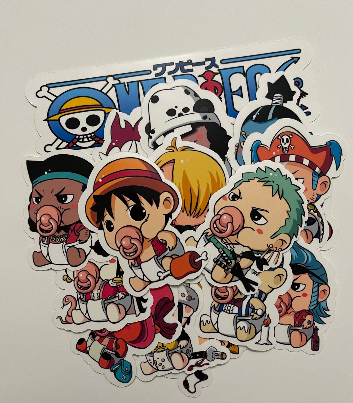 One Piece Anime Sticker Bundle Pirate Stickers Anime - Etsy.de