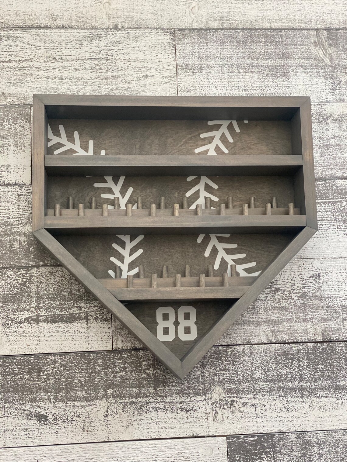 Home Plate Baseball Ring and Baseball Holder Display Case - Etsy