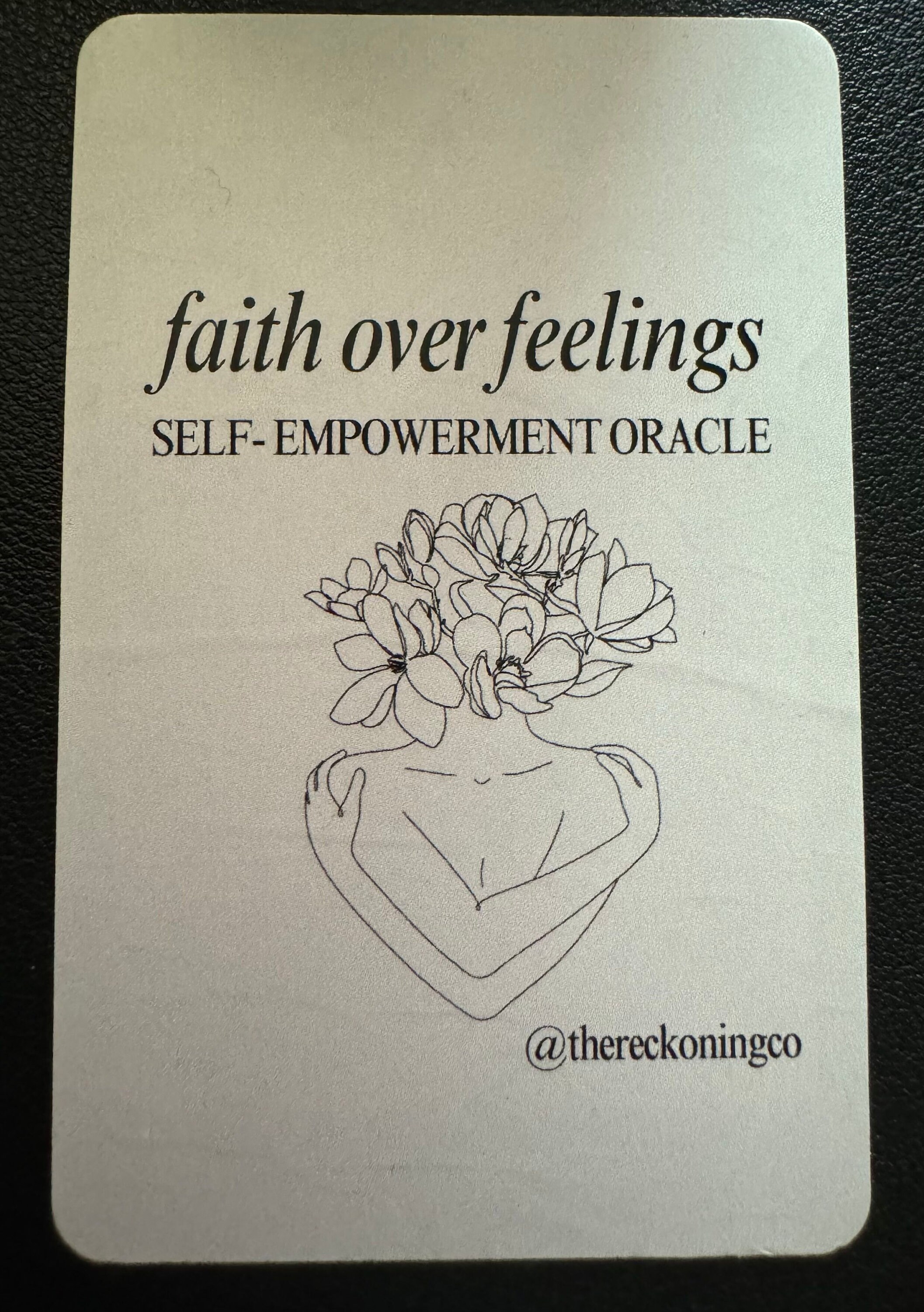 Self-empowerment Oracle Deck Faith Over Feelings 90 Cards - Etsy