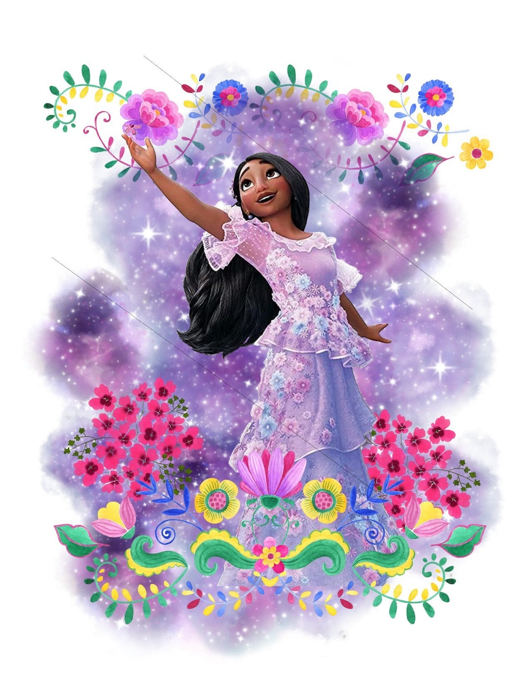 Encanto Isabela PNG Isabela Madrigal No hablamos de Bruno - Etsy México