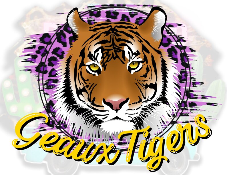 GEAUX TIGERS Digital Design Instant Download - Etsy